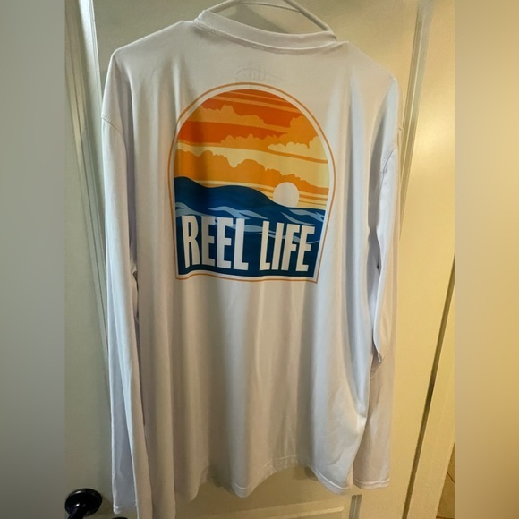 reel life | Shirts | Mens Reel Life Sunshine Waves Xxl Sun Defender Upf ...